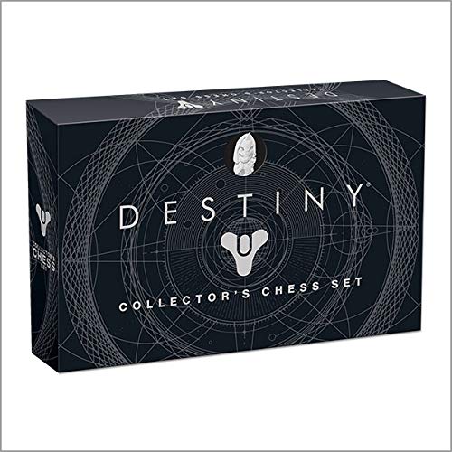 USAOPOLY Destiny Chess Set | Destiny 2 Video Game Chess Game | 32 Custom Sculpt Collectable Figure Chess Pieces and Custom Chess Board