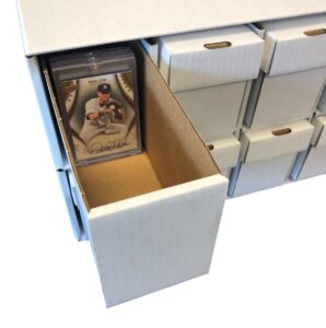 max protection card penthouse xl storage box system - holds one touch magnetic holders, toploaders and card saver 2.