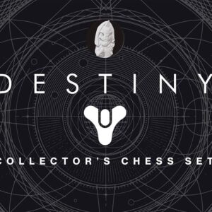 USAOPOLY Destiny Chess Set | Destiny 2 Video Game Chess Game | 32 Custom Sculpt Collectable Figure Chess Pieces and Custom Chess Board