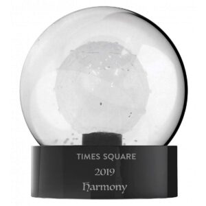 waterford crystal 2019 times square snowglobe