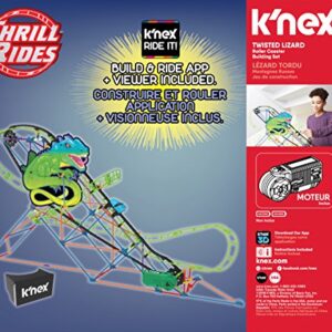 K'NEX Thrill Rides – Twisted Lizard Roller Coaster Building Set – 403 Piece – Ages 9+ Building Set (Amazon Exclusive)