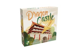 horrible guild: dragon castle, strategy board game, tap into tradition to build the castle of the future, 45 minute play time, 2 to 4 players, for ages 8 and up