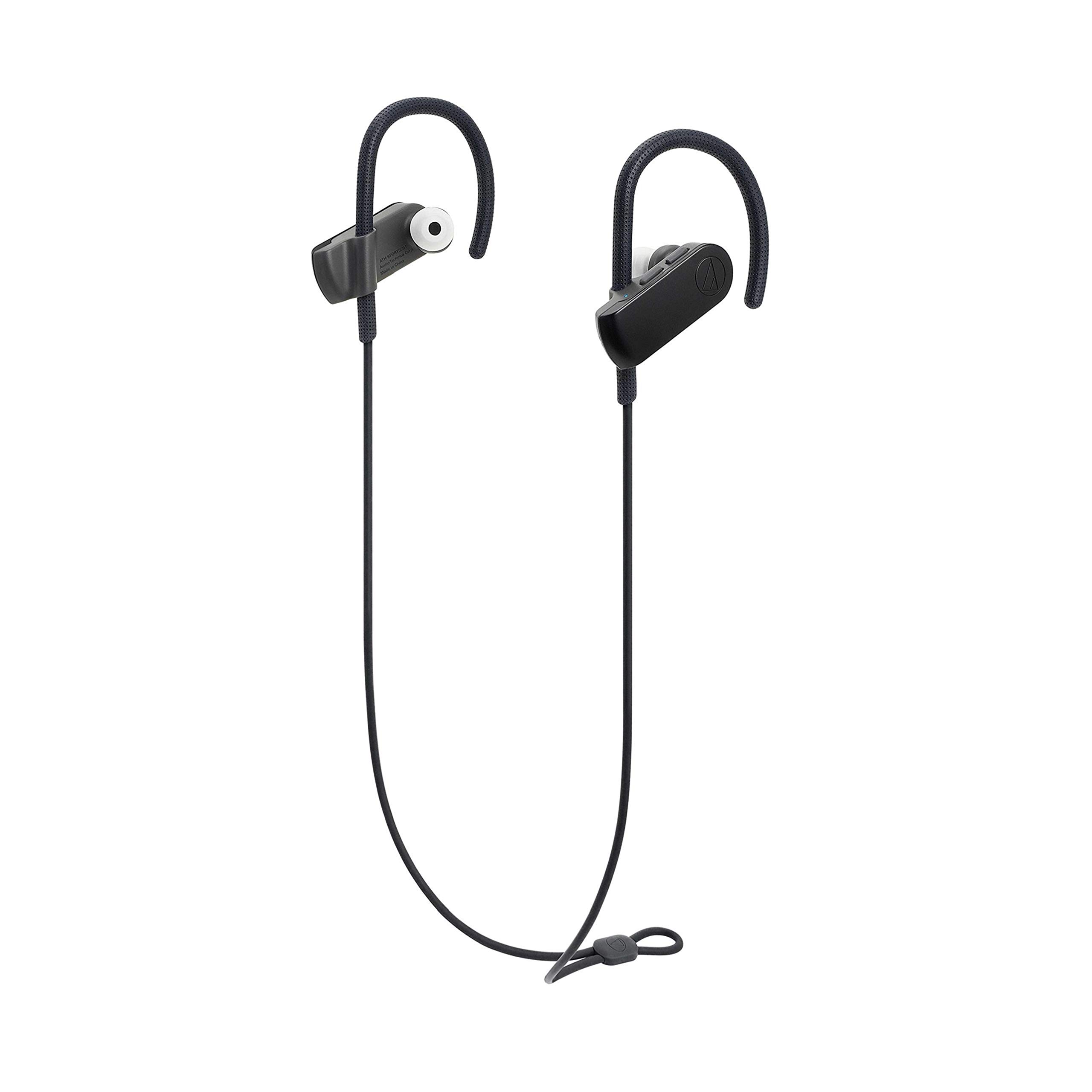 Audio-Technica ATH-SPORT50BTBK SonicSport Bluetooth Wireless In-Ear Headphones, Black