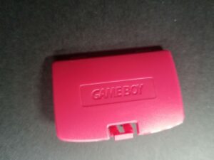 red / berry game boy logo color replacement battery covers lids door