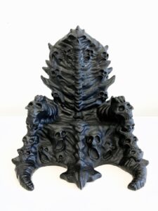 figlot 1/12 scale death skull throne for 6-8 inch marvel legend mezco neca storm collectible (action figure not included)