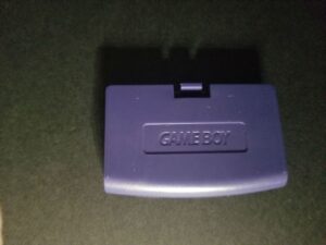 purple / indigo game boy logo advance replacement battery cover lid door