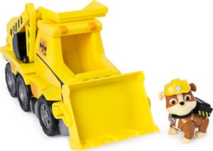 paw patrol rubble's ultimate rescue bulldozer with moving scoop and lift-up dump bed, ages 3 and up