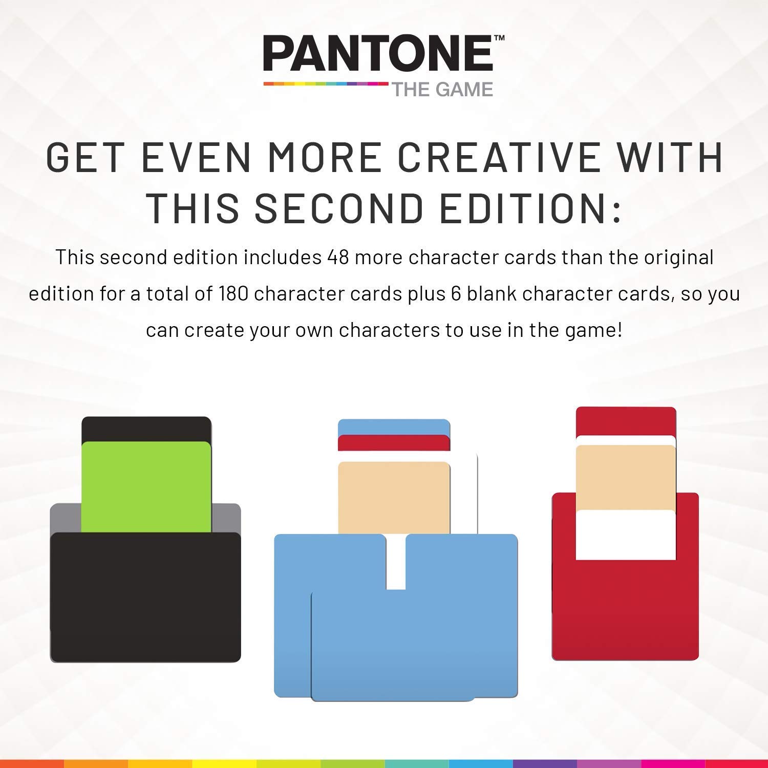 Pantone: The Game - Simple-to-Play Competitive Party Game - Ages 8 and Up - Create Pop Culture Characters Using Only Color Swatches and Your Own Creativity!