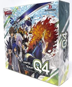 bushiroad cardfight vanguard vge-v-bt01-en unite team q4 booster display box of 16 packets, multi