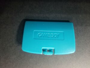 teal blue game boy logo color replacement battery covers lids door