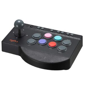 pxn arcade fight stick, 0082 wired fighting joystick, usb fightstick game controller for ps3/ ps4/ xbox one/switch/windows pc