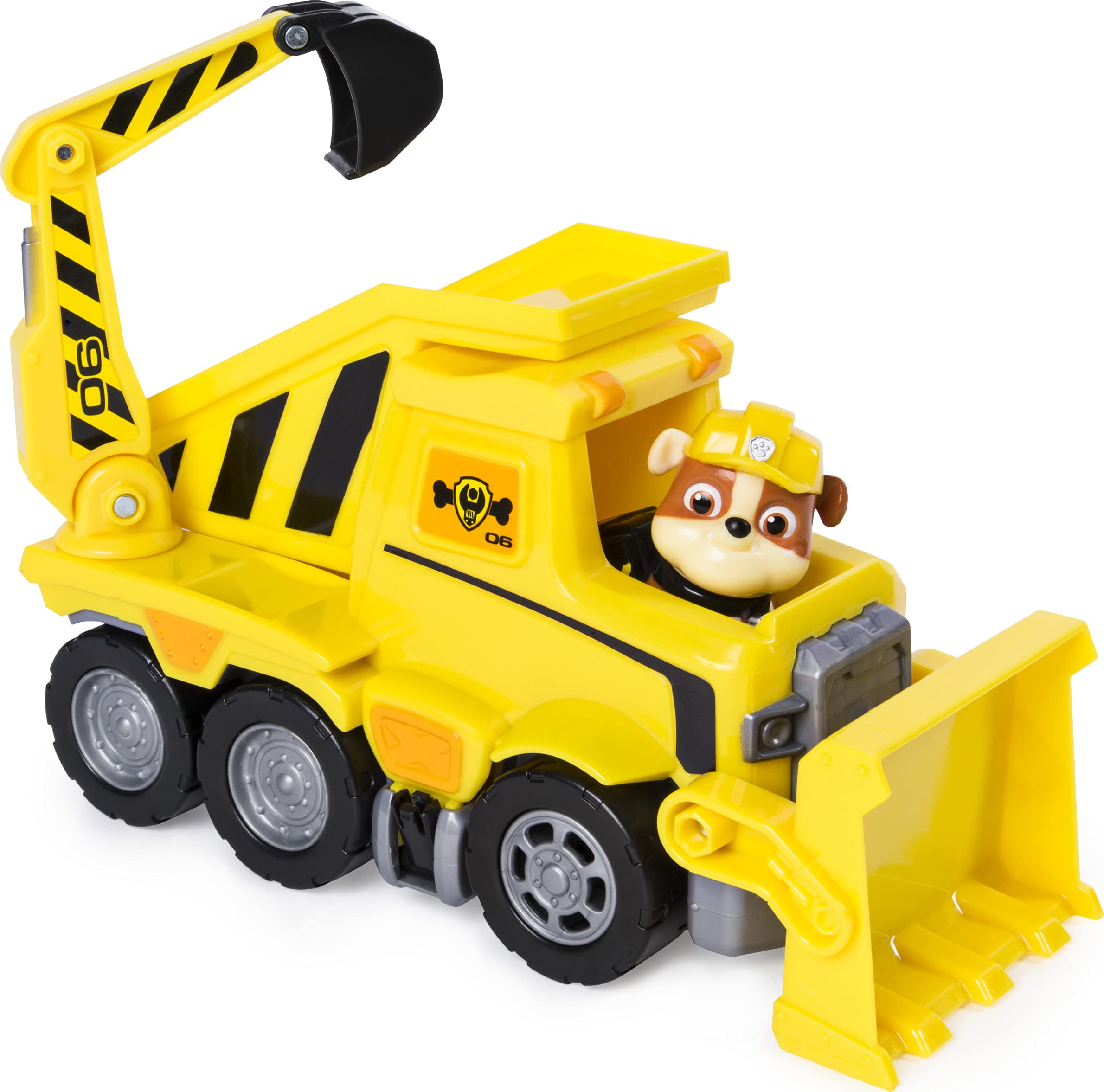 Paw Patrol Rubble's Ultimate Rescue Bulldozer with Moving Scoop and Lift-up Dump Bed, Ages 3 and Up