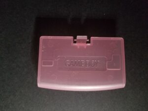 clear pink game boy logo advance replacement battery cover lid door