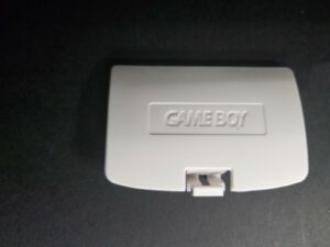 white game boy logo color replacement battery covers lids door