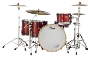 pearl session studio select series 4-piece shell pack (hardware/cymbals not included), antique crimson burst (sts944xp/c315)