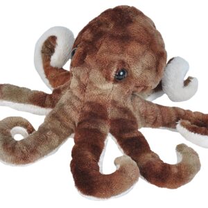 Wild Republic Octopus Plush, Stuffed Animal, Plush Toy, Gifts for Kids, Sea Critters, 8"