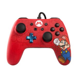 powera wired controller for nintendo switch - mario, gamepad, game controller, wired controller, officially licensed