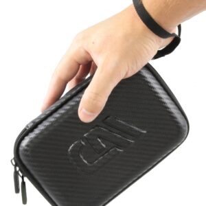 CASEMATIX Lavalier Mic Case Compatible with Kimafun 2.4g Wireless Microphone and Accessories - Includes Hard Case Only