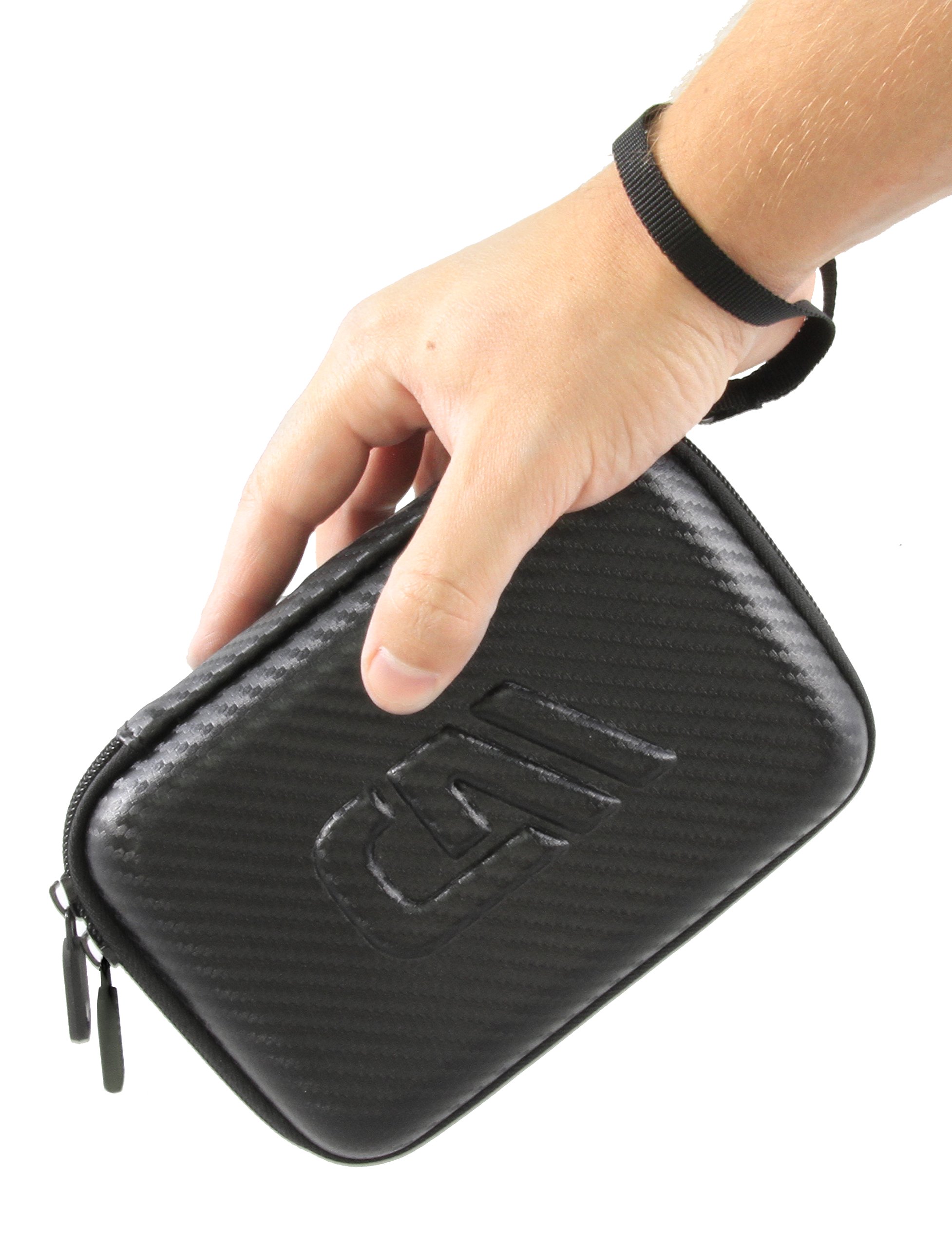 CASEMATIX Lavalier Mic Case Compatible with Kimafun 2.4g Wireless Microphone and Accessories - Includes Hard Case Only