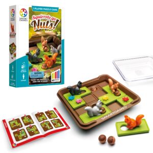 smartgames squirrels go nuts! travel game for ages 6-adult