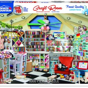 White Mountain Puzzles Craft Room - 1000 Piece Jigsaw Puzzle