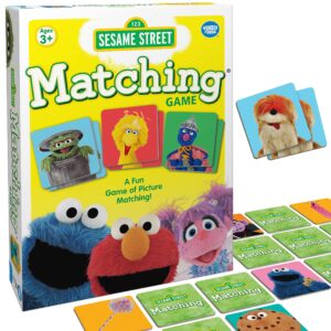 wonder forge sesame street matching game fun & fast memory game for kids ages 3-5 | features beloved characters | ideal for solo or family play