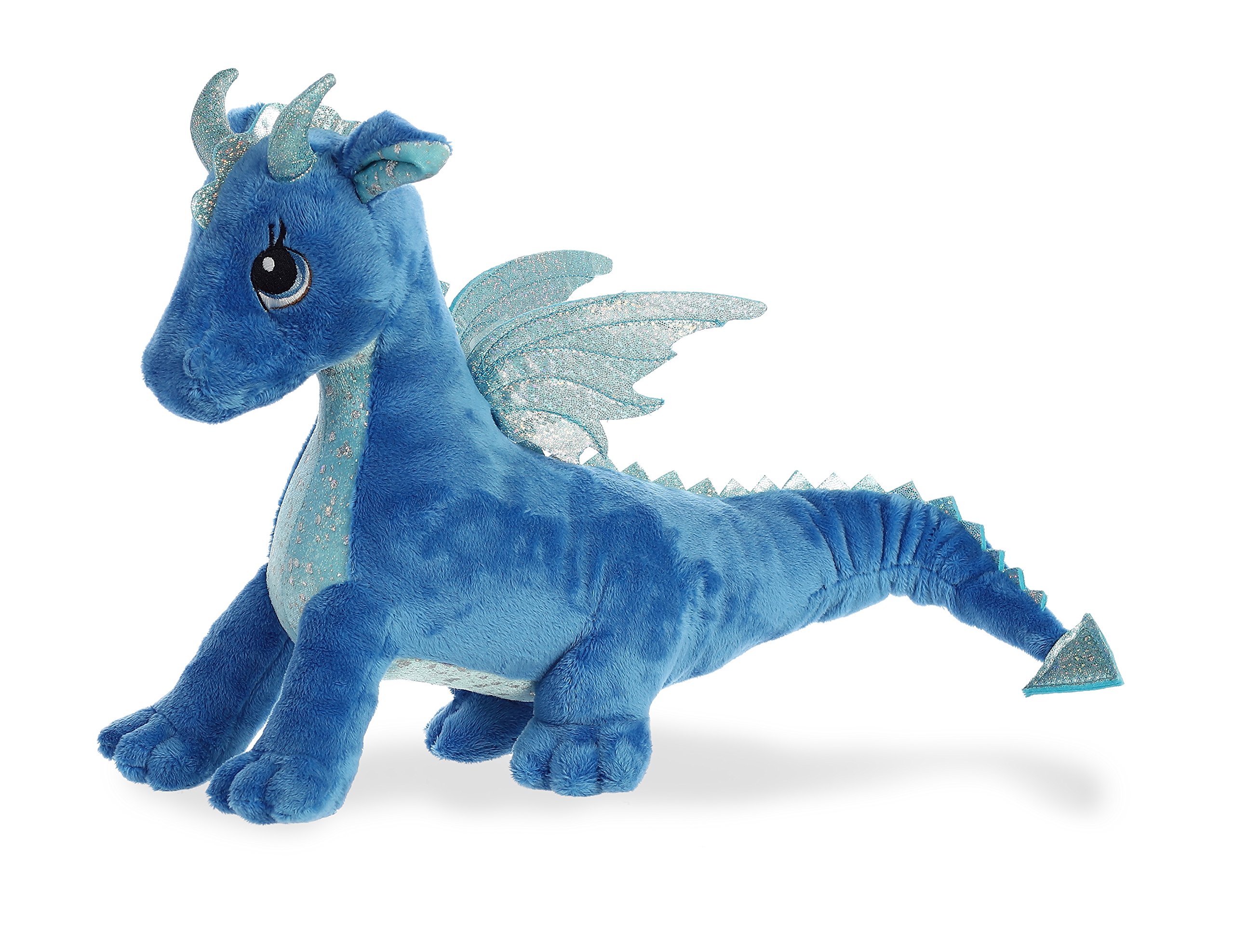 Aurora® Enchanting Sparkle Tales™ Indigo Dragon™ Stuffed Animal - Magical Adventures - Endless Play - Blue 12 Inches