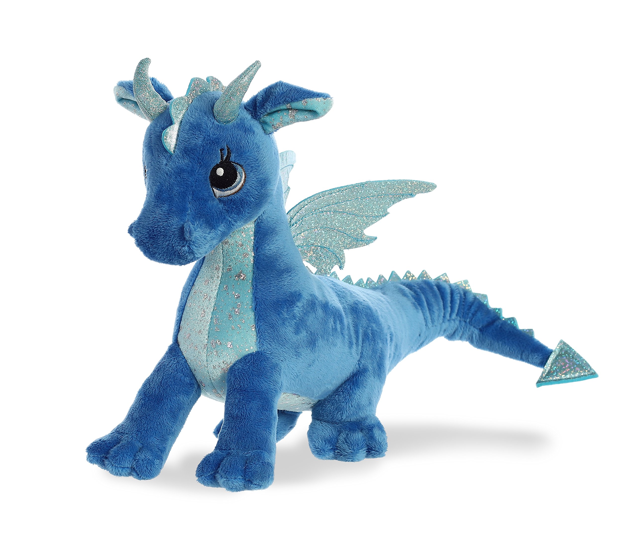 Aurora® Enchanting Sparkle Tales™ Indigo Dragon™ Stuffed Animal - Magical Adventures - Endless Play - Blue 12 Inches