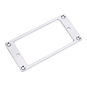 2Pcs Pickup Frame Mounting Rings Metal Humbucker Pickup Ring Electric Guitars Replacement Parts(Silver)