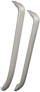 upgraded lifetime appliance wr12x22148 door handles compatible with general electric (ge) refrigerator white 19"