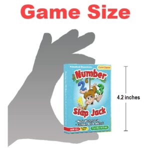 Number Slap Jack a Math Card Game for Kids Ages 4 and Up | The Easy Way to Learn Numbers 0-20 | 4 Fun Ways to Play | Featuring Ten Frames and Operator Cards ,+,-,= | PreK - 1st Grade