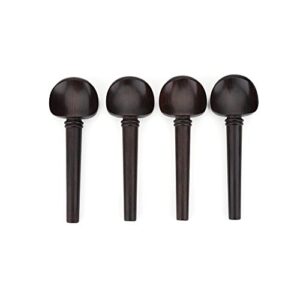 cello tuning peg, 4pcs ebony wood cello peg 4/4 cello musical instruments accessories