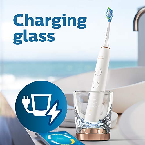 Philips Sonicare DiamondClean Smart 9300 Rechargeable Electric Power Toothbrush, Rose Gold, HX9903/61