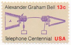 usa postage stamp single 1976 alexander graham bell issue 13 cent scott #1683