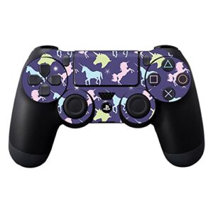 mightyskins skin compatible with sony ps4 controller - unicorn dream | protective, durable, and unique vinyl decal wrap cover | easy to apply, remove, and change styles | made in the usa