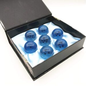 boxtree children toy new gift box set of 7pcs dragon ball z 43mm/1.7" stars crystal ball (blue)