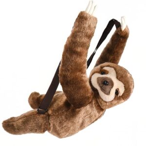 rhode island novelty plush animal childrens travel and adventure backpack bag - sloth