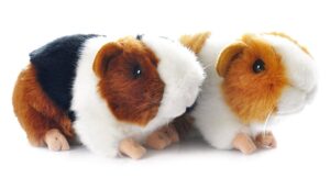 yairyangtze 2pcs cute plush guinea pig stuffed guinea pig, 7 inch plush hamster doll stuffed dutch pig, realistic plush guinea pig