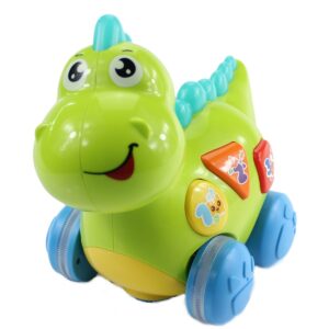 fisca baby toys musical walking dinosaur for babies & toddlers, preschool learning educational toys with lights and music