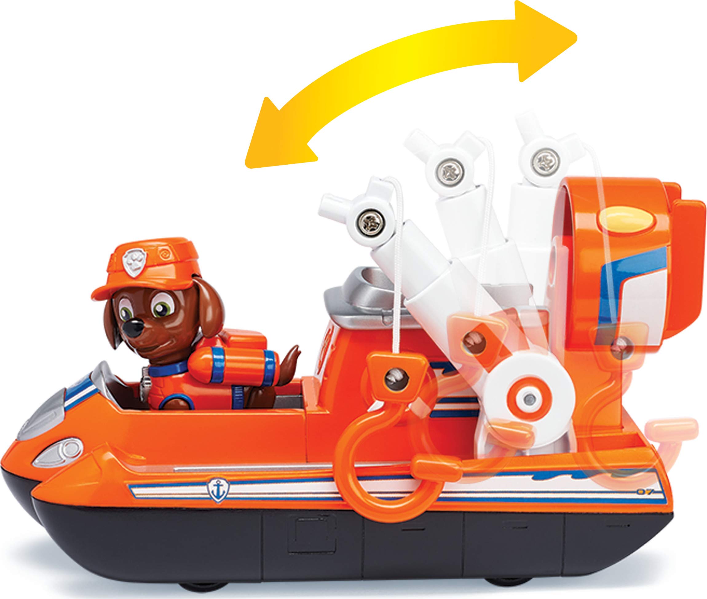 Paw Patrol Ultimate Rescue - Zuma’s Ultimate Rescue Hovercraft with Moving Propellers & Rescue Hook, for Ages 3 & Up