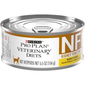 purina pro plan veterinary diets nf kidney function early care feline formula adult wet cat food pate - (pack of 24) 5.5 oz. cans