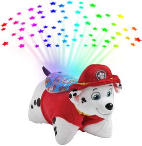 pillow pets paw patrol marshall sleeptime lites®️ 11" stuffed animal plush nightlight