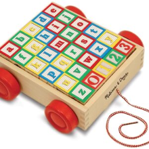 Melissa & Doug Classic ABC Block Cart , 1 Count (Pack of 1)