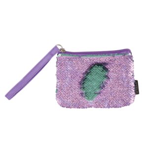 style.lab by fashion angels magic sequin wristlet - periwinkle/seafoam