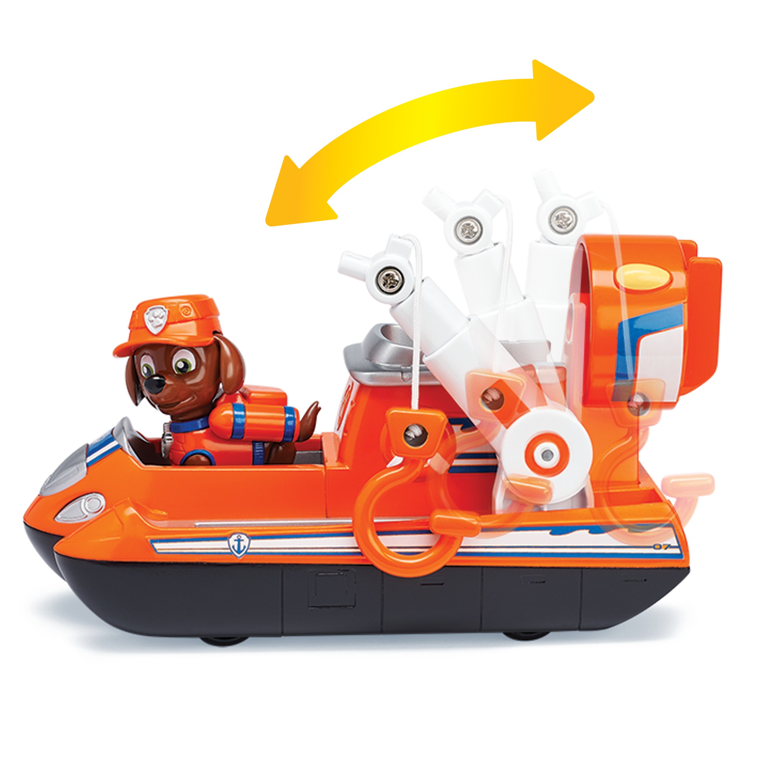 Paw Patrol Ultimate Rescue - Zuma’s Ultimate Rescue Hovercraft with Moving Propellers & Rescue Hook, for Ages 3 & Up