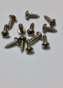 12 pack #2 x 1/4 inch small phillips guitar truss rod cover screws nickel