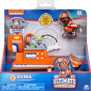 Paw Patrol Ultimate Rescue - Zuma’s Ultimate Rescue Hovercraft with Moving Propellers & Rescue Hook, for Ages 3 & Up