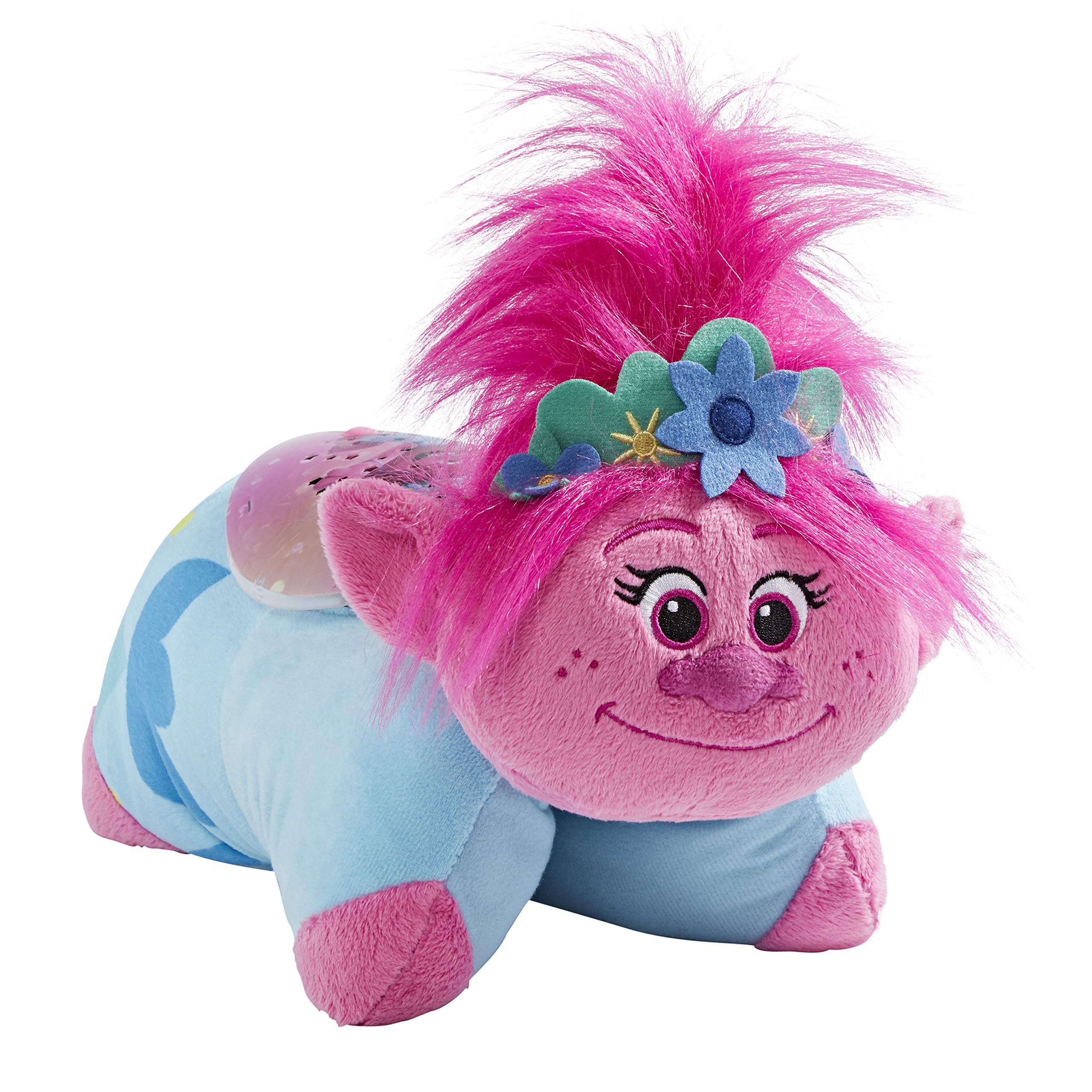 Pillow Pets DreamWorks Poppy Sleeptime Lite 11" – Trolls World Tour Stuffed Animal Plush Nightlight