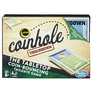 hasbro gaming coinhole touchdown coin-tossing table top cornhole party game ages 8 and up (amazon exclusive)