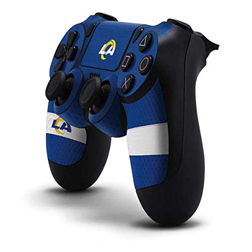 Skinit Decal Gaming Skin Compatible with PS4 Controller - Officially Licensed NFL Los Angeles Rams Zone Block Design